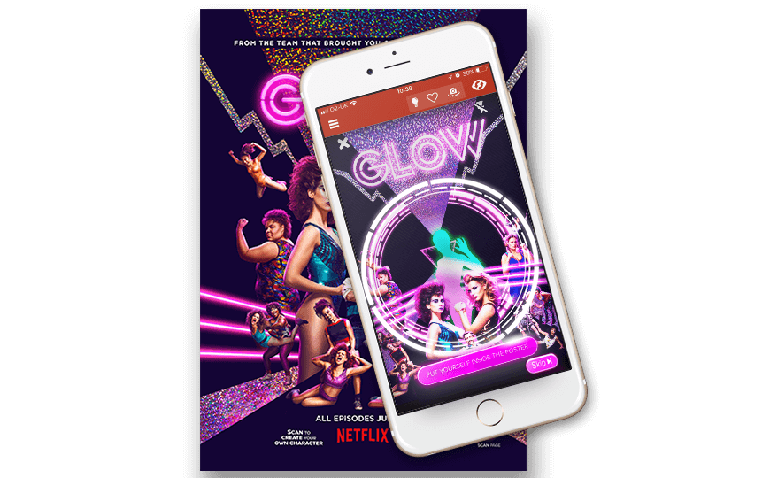 Netflix GLOW (Shazam): AR Posters